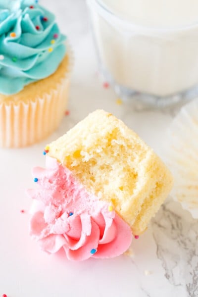 Vanilla Cupcakes with Vanilla Buttercream - Just so Tasty