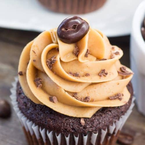 Mocha Cupcakes with Coffee Frosting - Just so Tasty