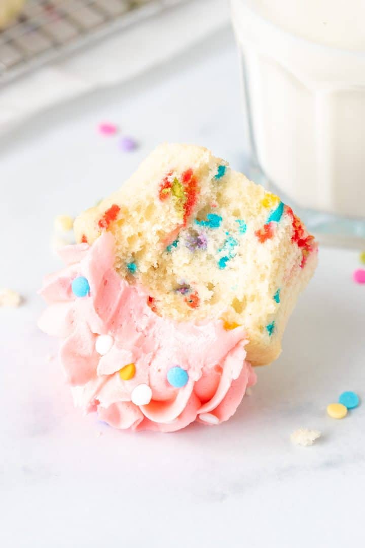 Funfetti Cupcakes - Perfect Sprinkle Cupcake Recipe - Just so Tasty