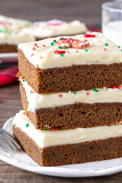Gingerbread Cookie Bars - Just so Tasty