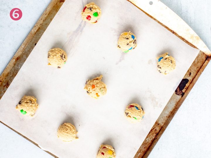 Soft & Chewy M&M Cookies