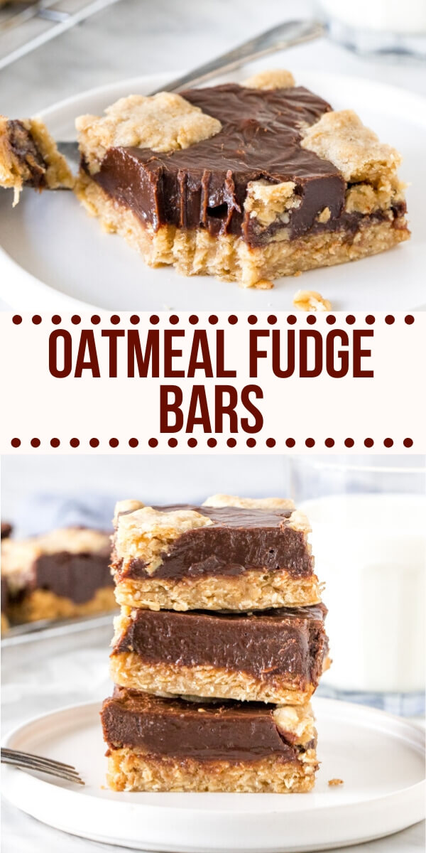 Oatmeal Fudge Bars - Just so Tasty