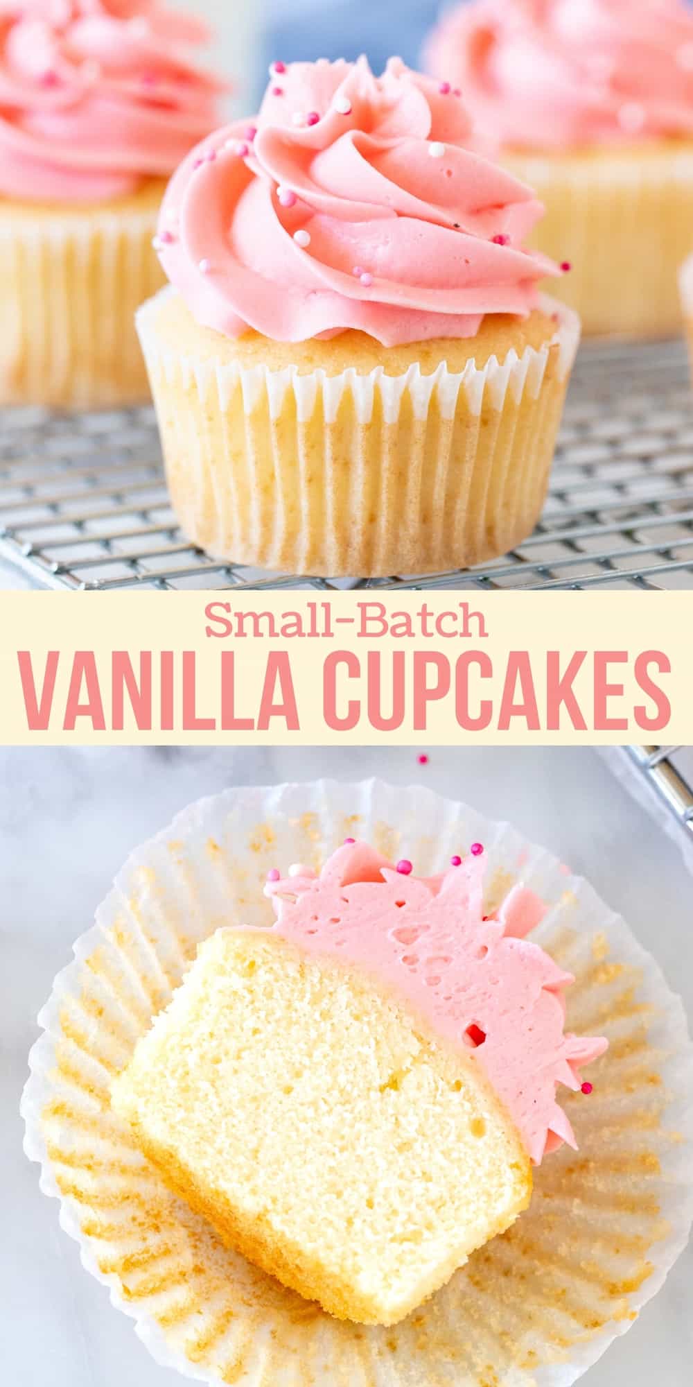 Small-Batch Vanilla Cupcakes - Just so Tasty