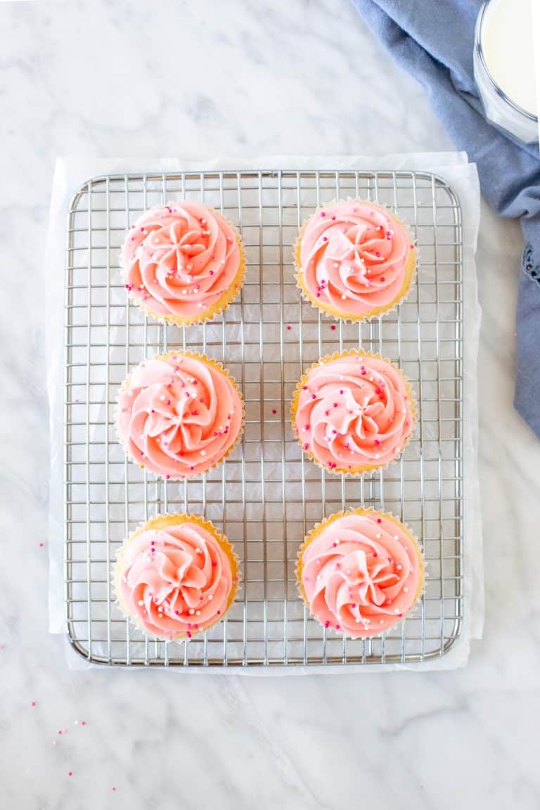 Small-Batch Vanilla Cupcakes - Just so Tasty