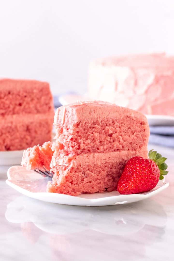 Strawberry Layer Cake - Just so Tasty