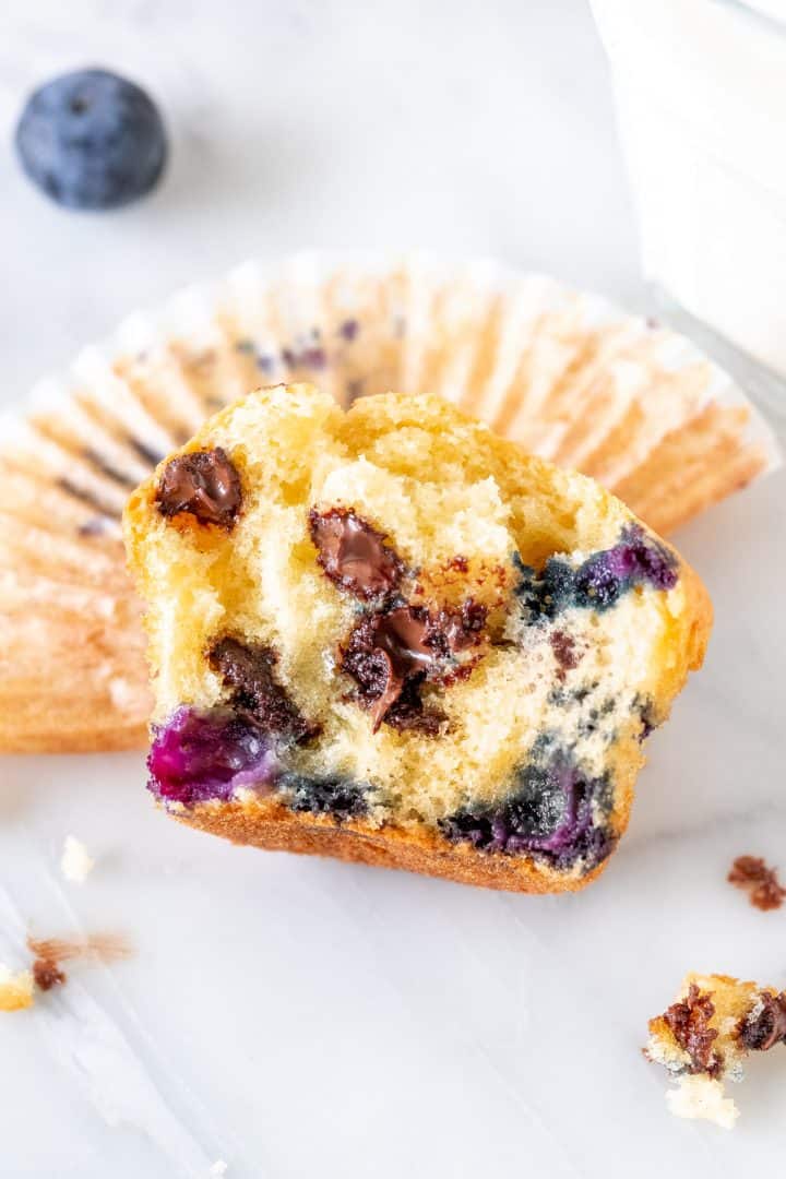 Blueberry Chocolate Chip Muffins - Just so Tasty