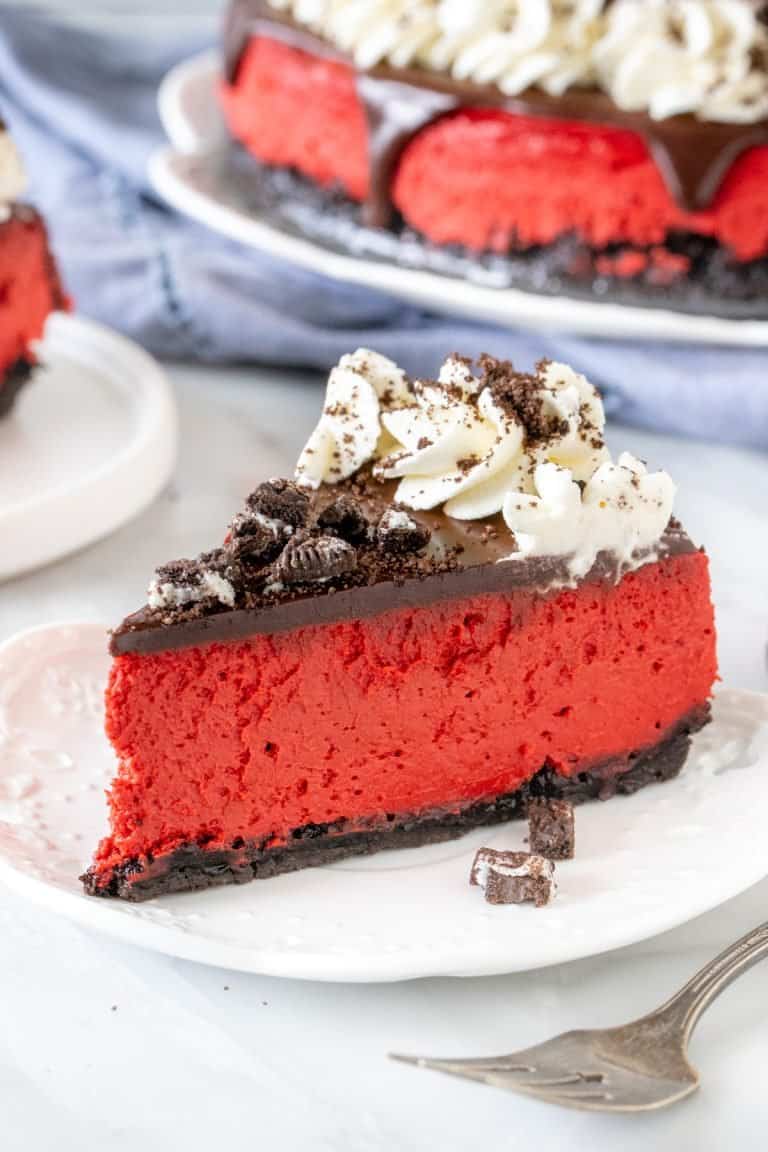 Red Velvet Oreo Cheesecake - Just so Tasty