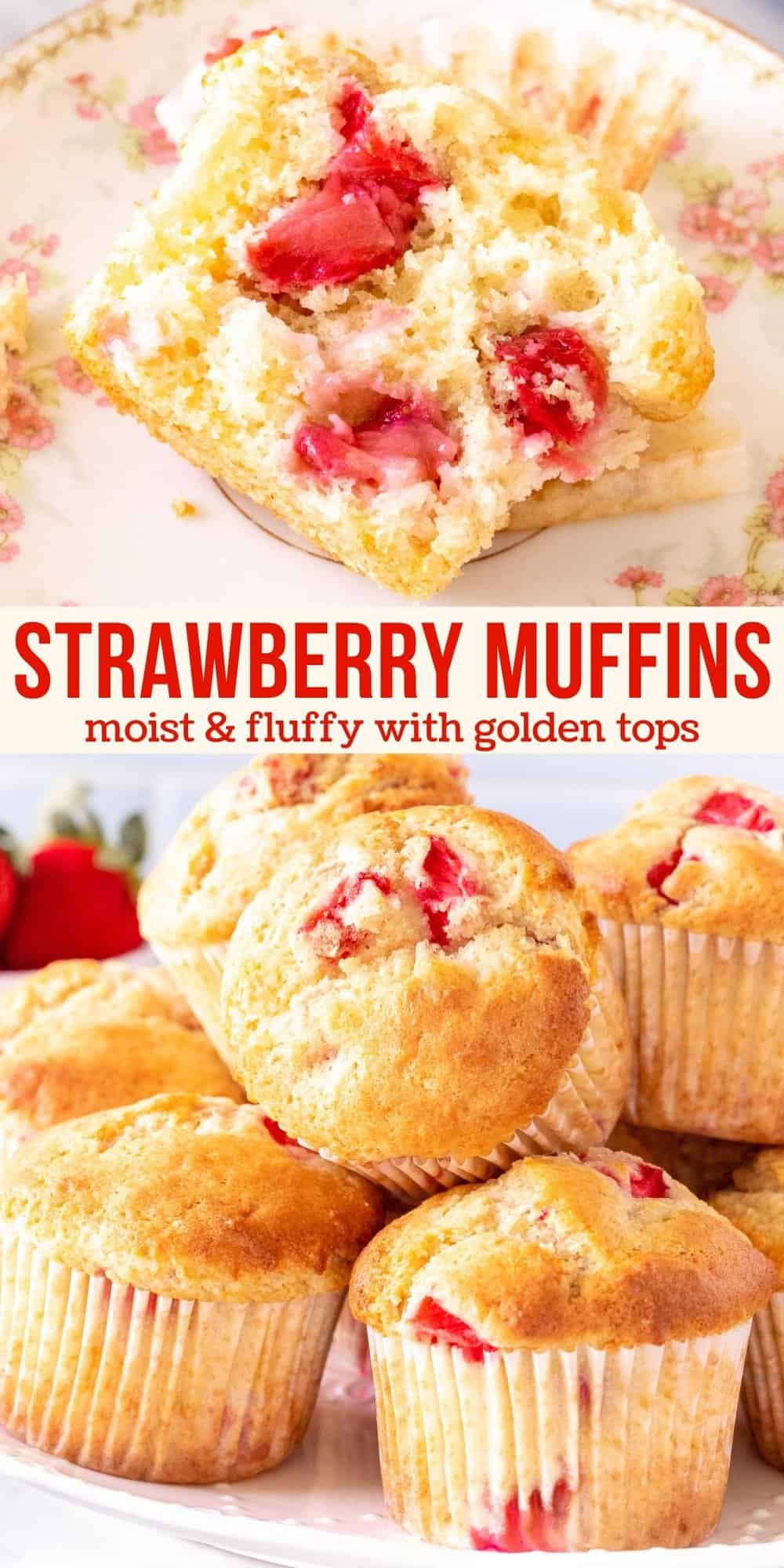 Strawberry Muffins - Just so Tasty