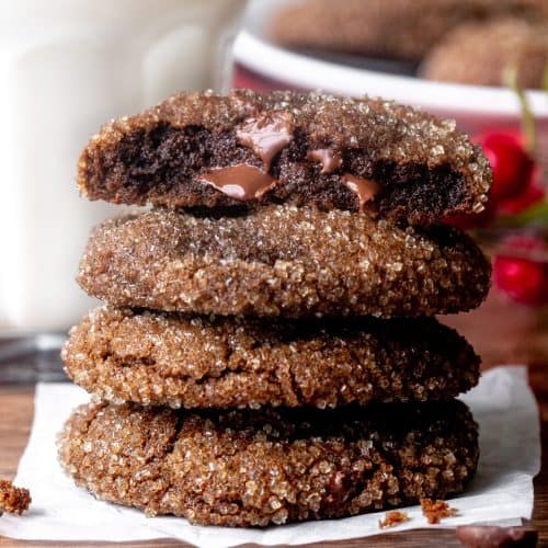 Chocolate Gingerbread Cookies - Just so Tasty