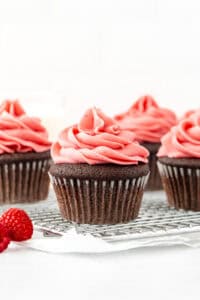 Chocolate Raspberry Cupcakes - Just so Tasty
