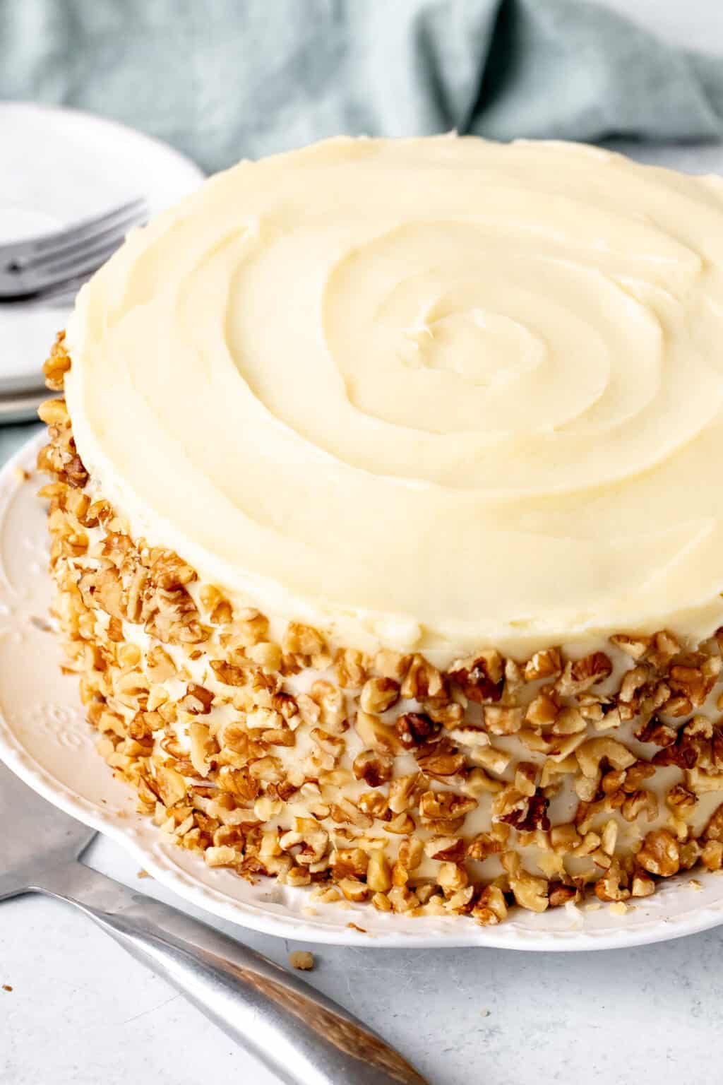 Carrot Cake - Layer Cake Version with Cream Cheese Frosting - Just so Tasty