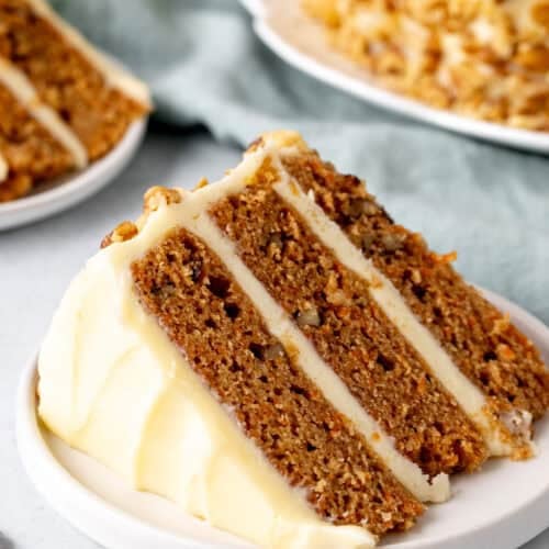 Carrot Cake - Layer Cake Version with Cream Cheese Frosting - Just so Tasty