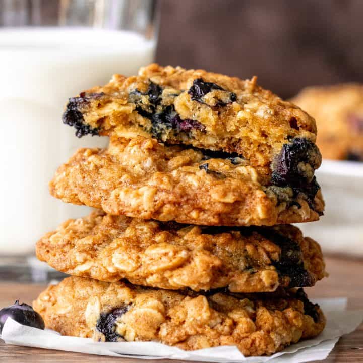 Blueberry Oatmeal Cookies - Just so Tasty