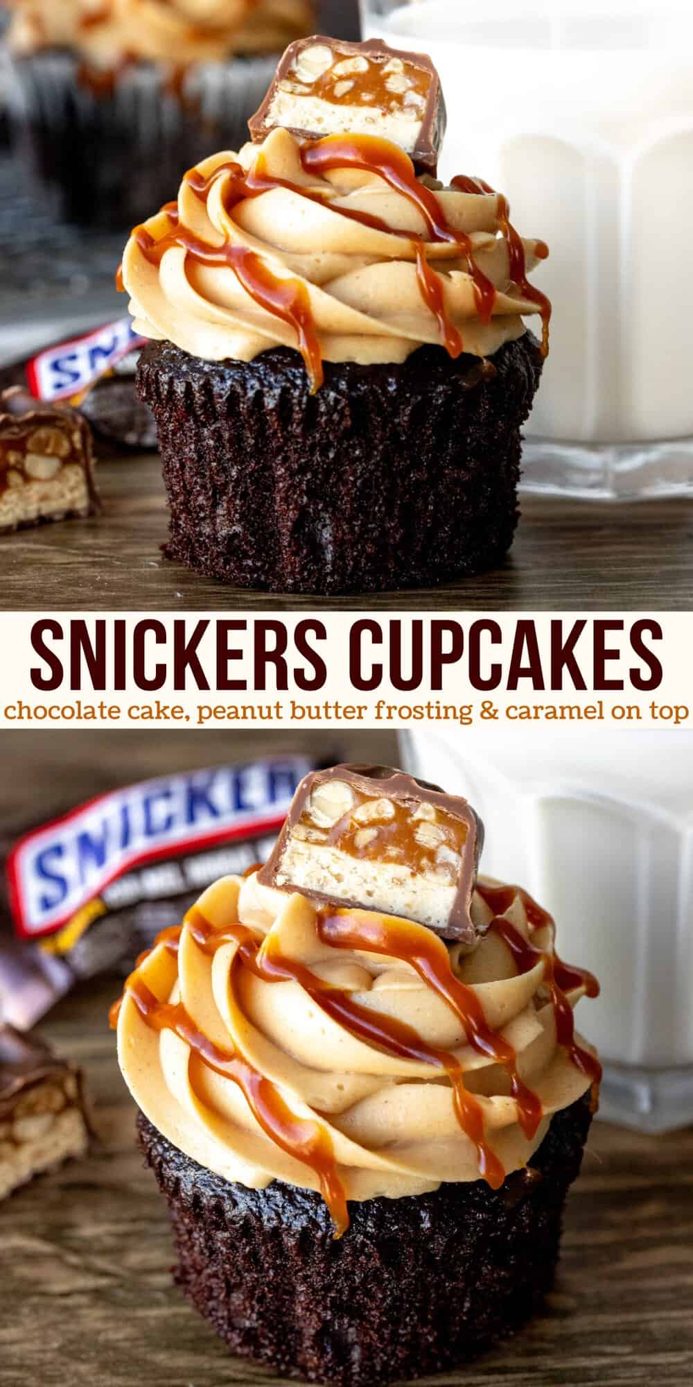 Snickers Cupcakes - Just so Tasty