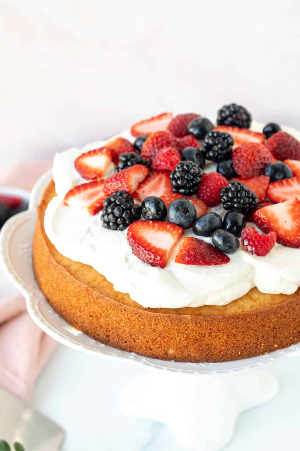 Berries and Cream Cake - Just so Tasty