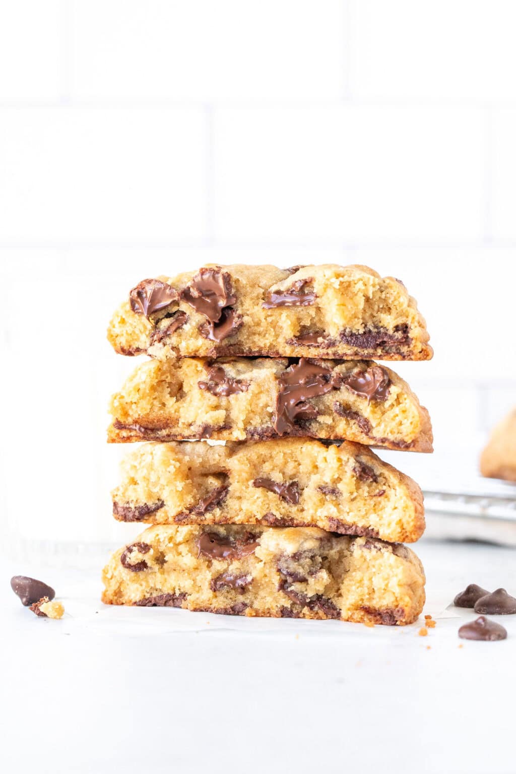Thick Chocolate Chip Cookies - Just so Tasty