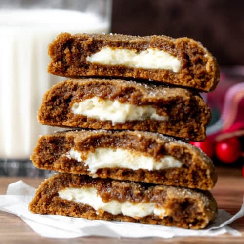 Gingerbread Cheesecake Cookies - Just so Tasty
