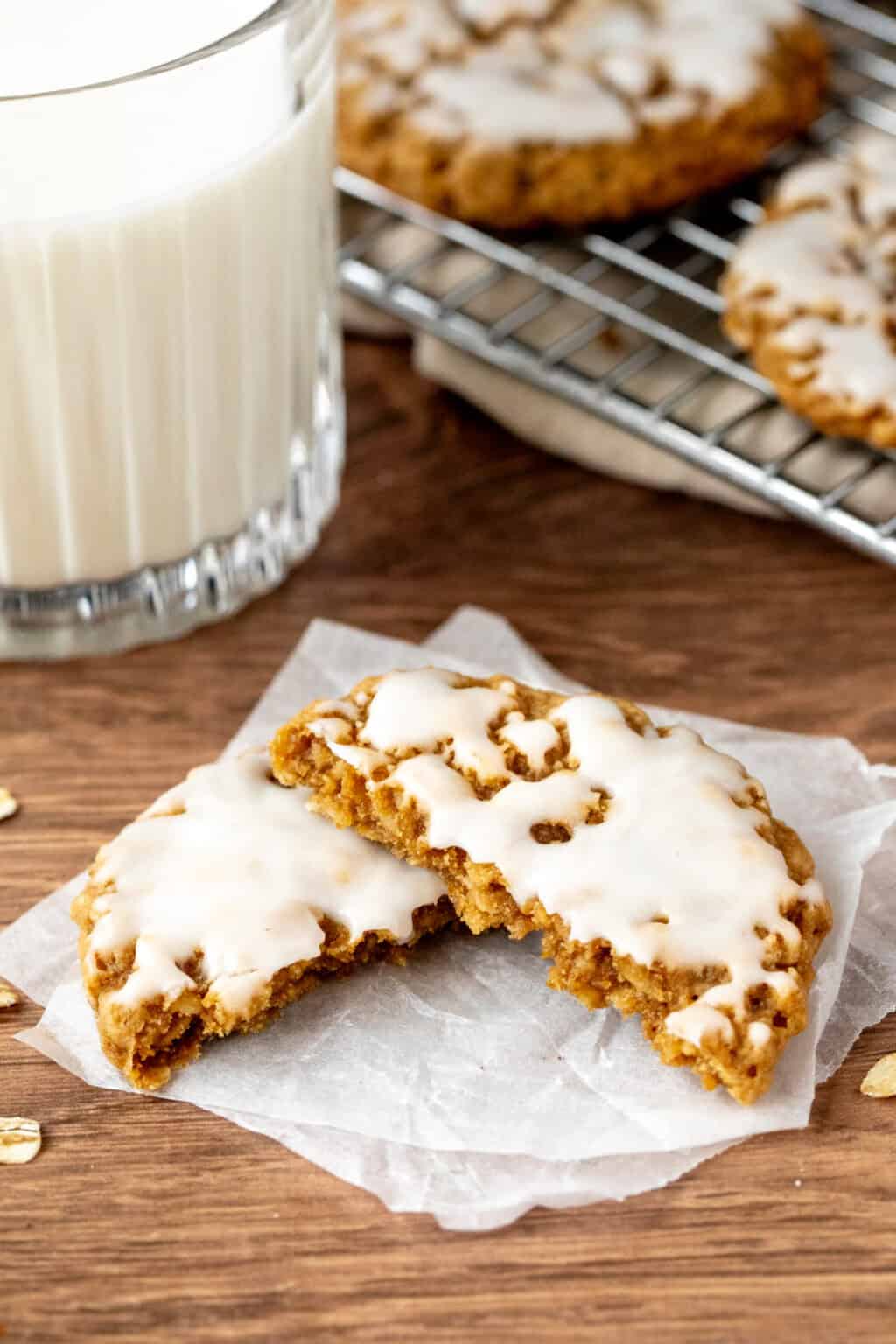 Iced Oatmeal Cookies - Just so Tasty