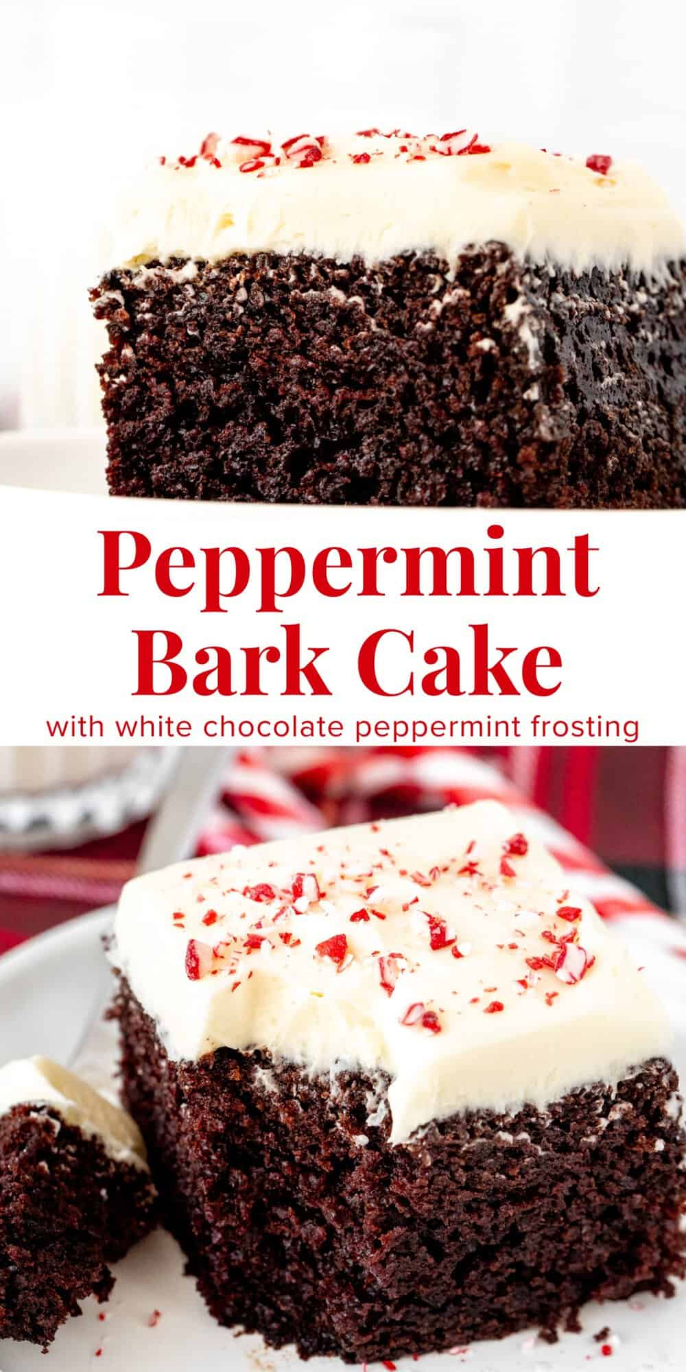 Peppermint Bark Cake - Just so Tasty