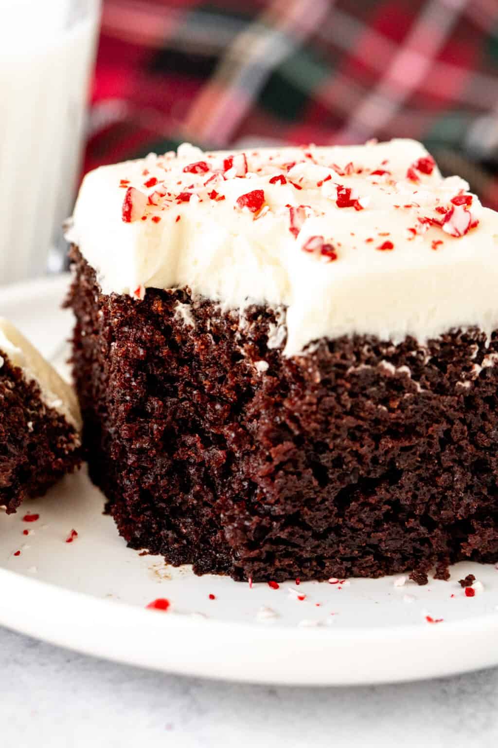 Peppermint Bark Cake - Just so Tasty