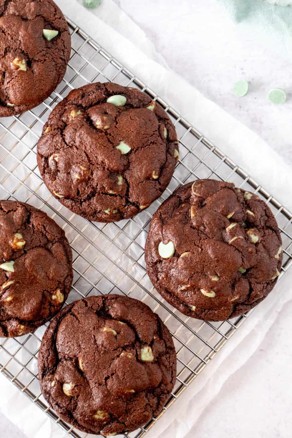 Mint Chip Chocolate Cookies - Just so Tasty